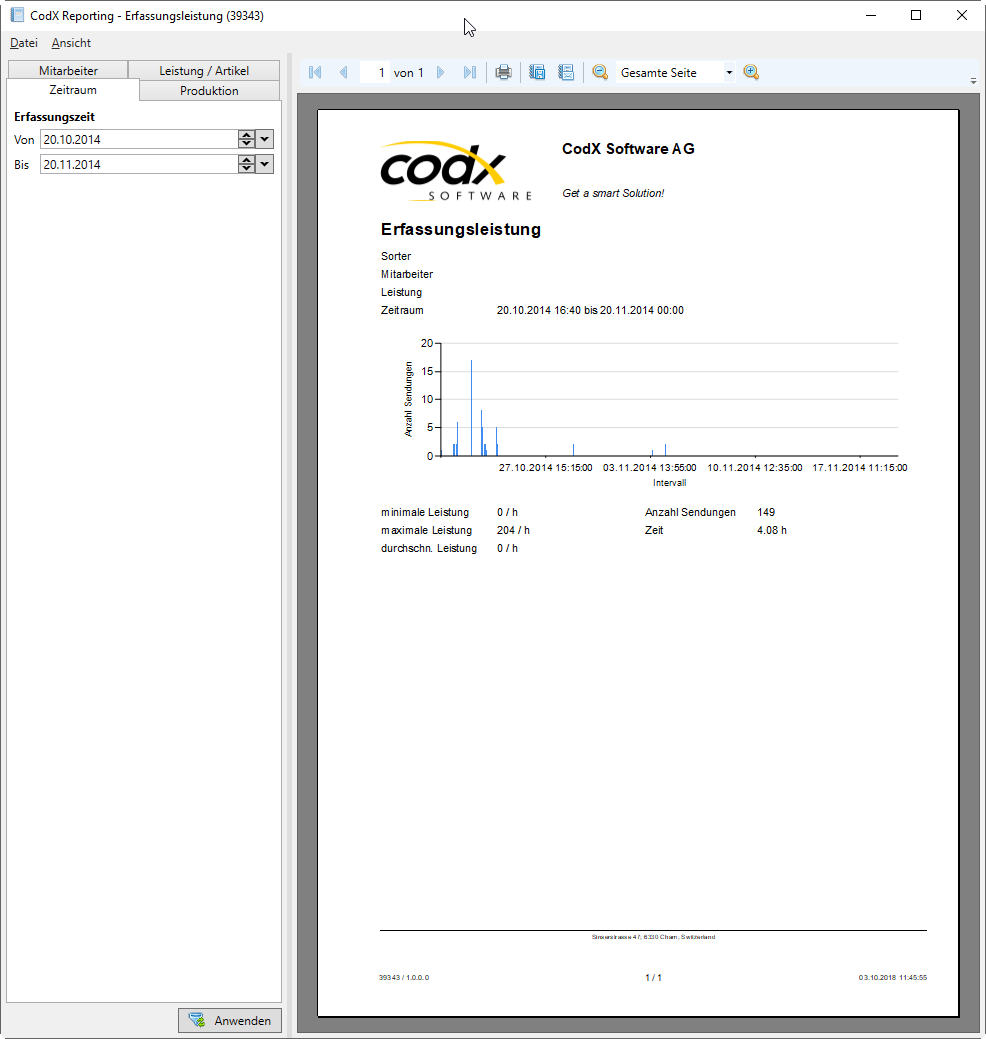 Index Reports CodX PostOffice