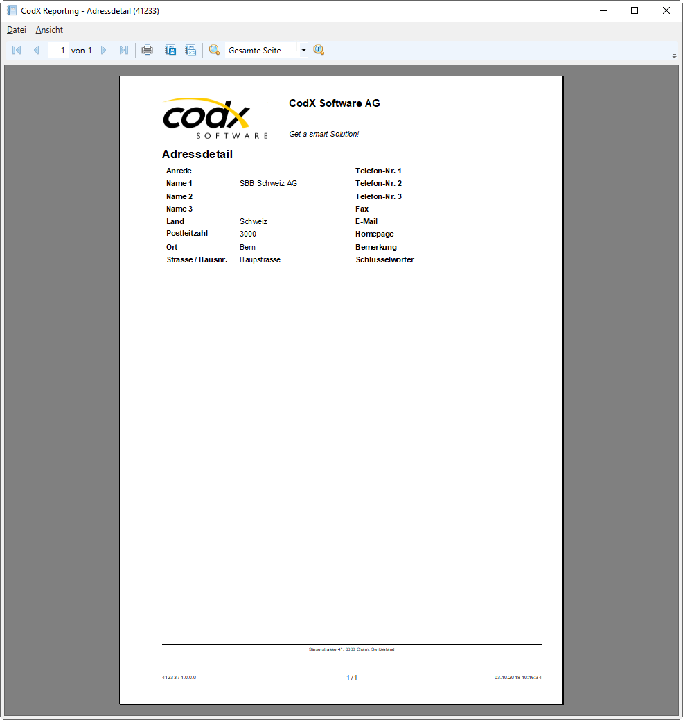 Index Reports CodX PostOffice